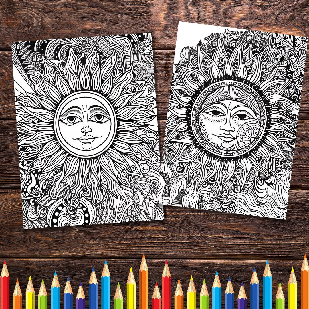Psychedelic Adult Coloring Book, Trippy Designs (printable PDF) - Etsy