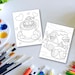 Winter Coloring Pages for Kids, Cute Gnome Winter Coloring Pages - Etsy