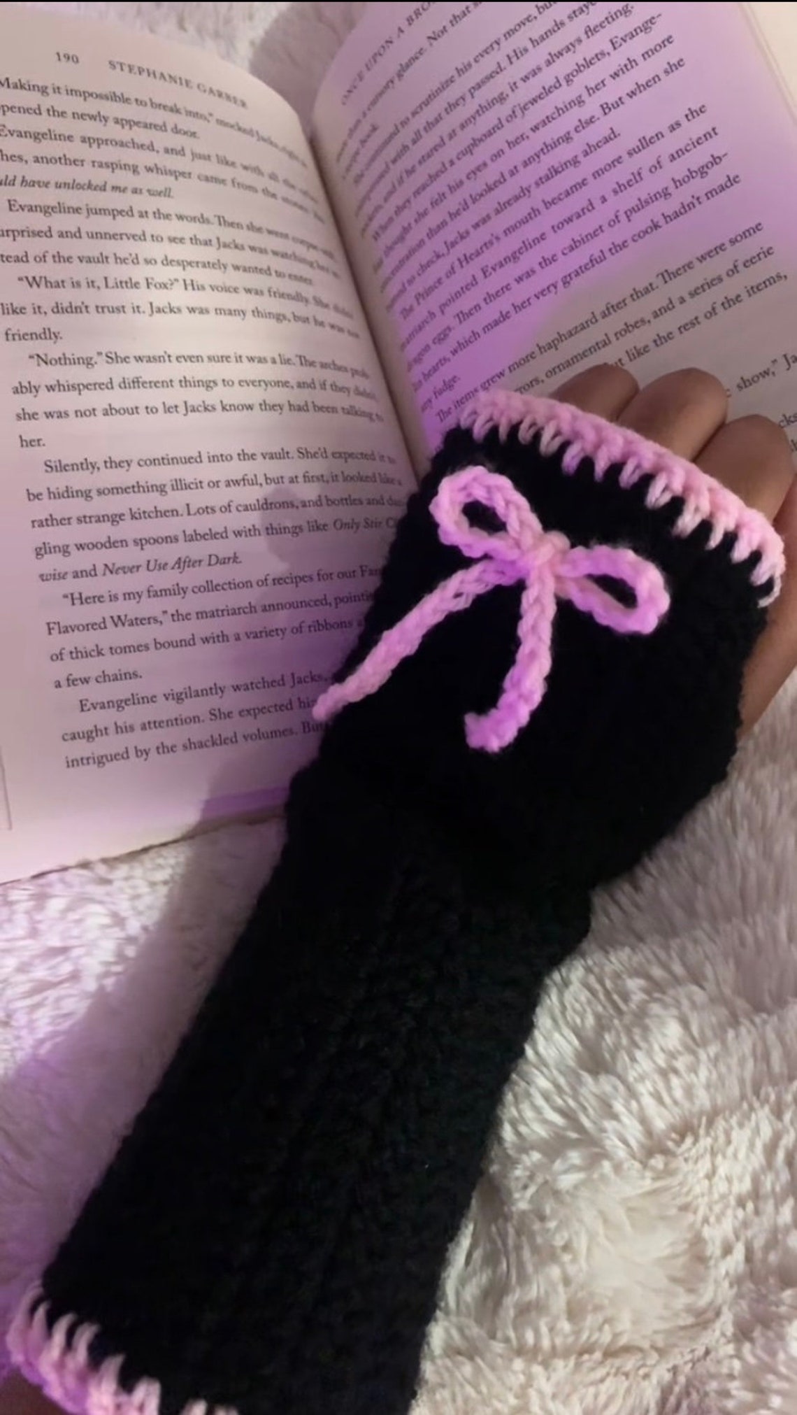 Coquette Arm Warmers/hand Warmers, Cute Fall/winter Accessories/ Black ...
