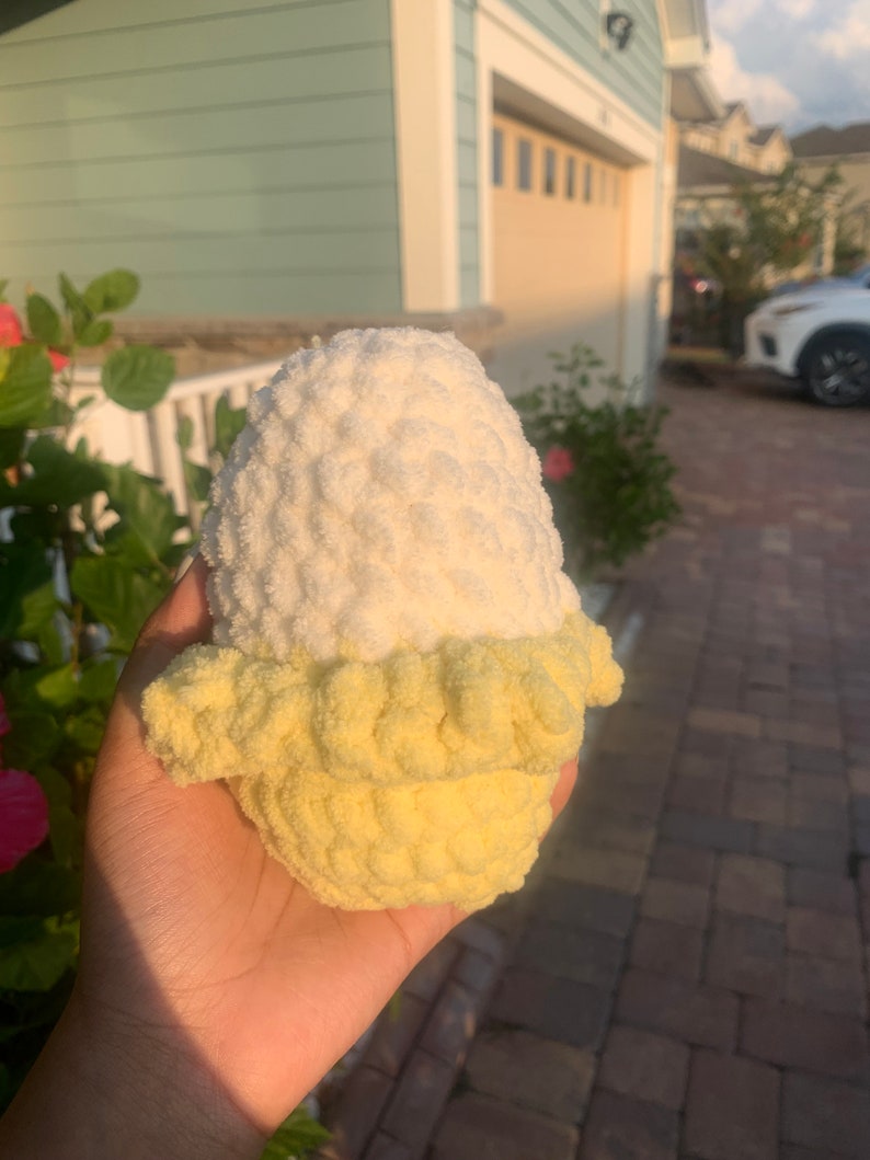 Cute Baby Banana Plushie, Chonky Toy/gift, Fruit Plush Amigurumi ...