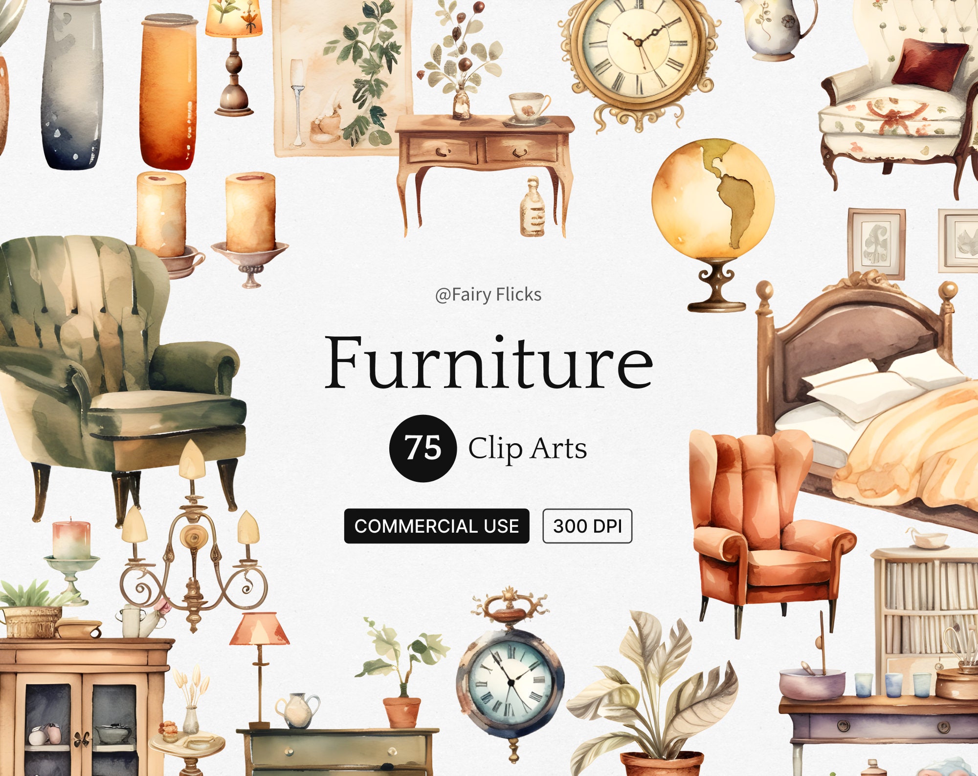 Shabby Furniture Clip Art