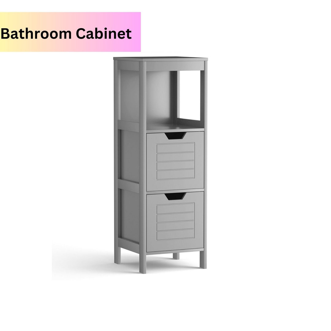 Multifunction Storage Rack Stand Bathroom Wooden Floor Cabinet - Etsy