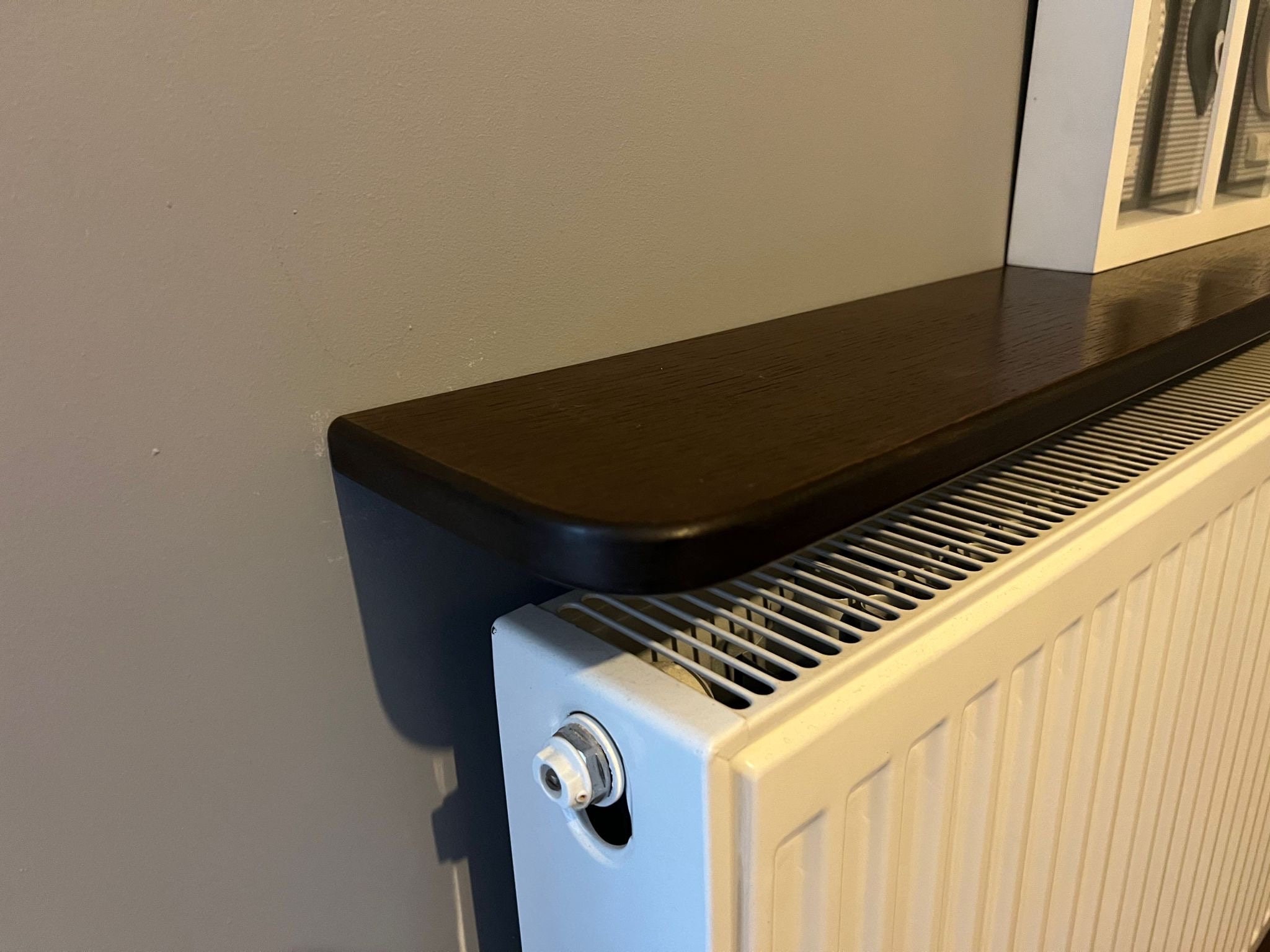 Dark Oak Veneered MDF Plain Roundover Radiator Shelf - Etsy