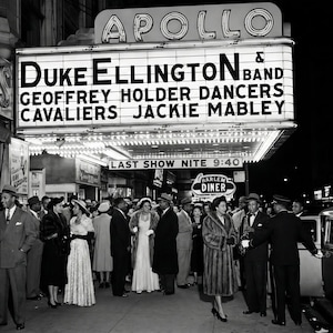 Black History Wall Art : Apollo Theater Print - Duke Ellington Jazz ...