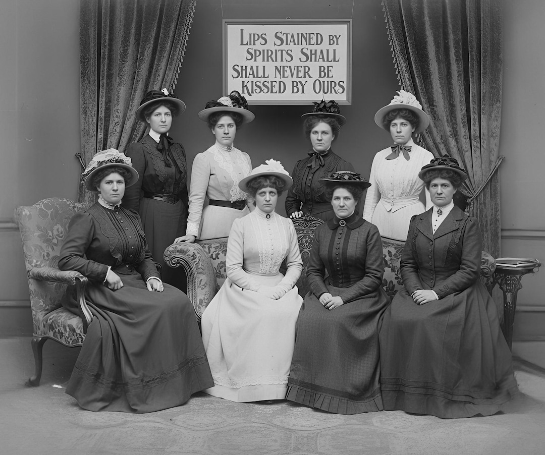 Prohibition Photo Print: Women Temperance Movement, Bar Decor Wall Art ...