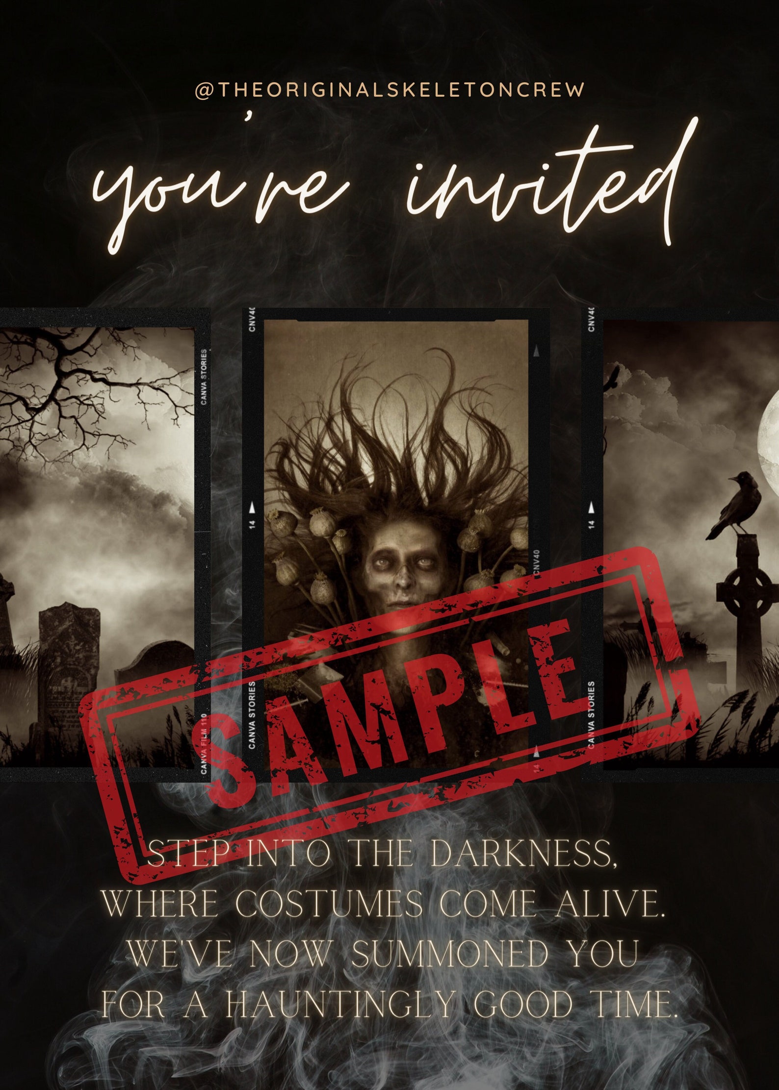 CUSTOMIZABLE HALLOWEEN INVITATIONS, Personal E-invites, Halloween ...