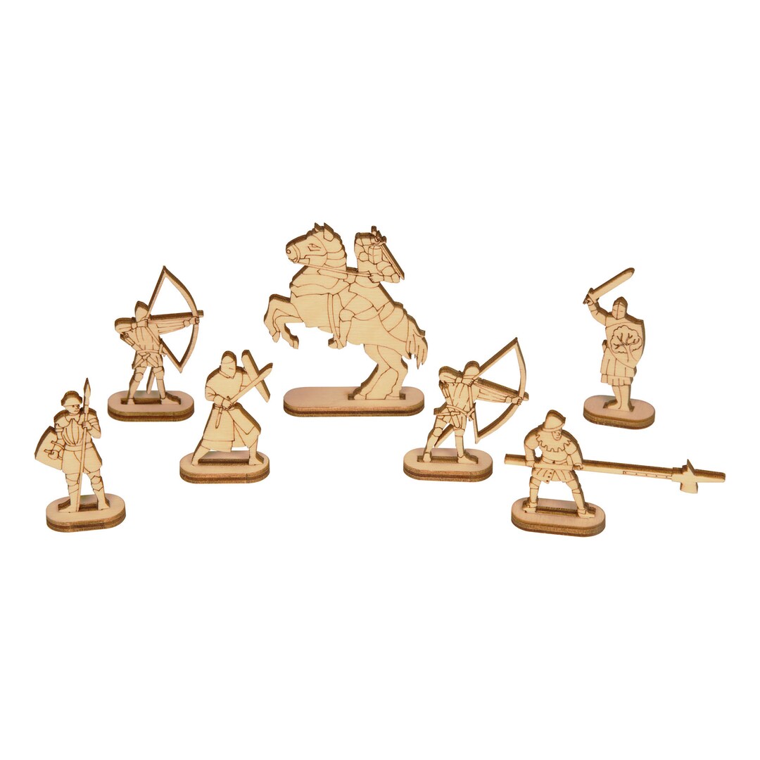 Wooden Medieval Toy Soldiers Set - Etsy