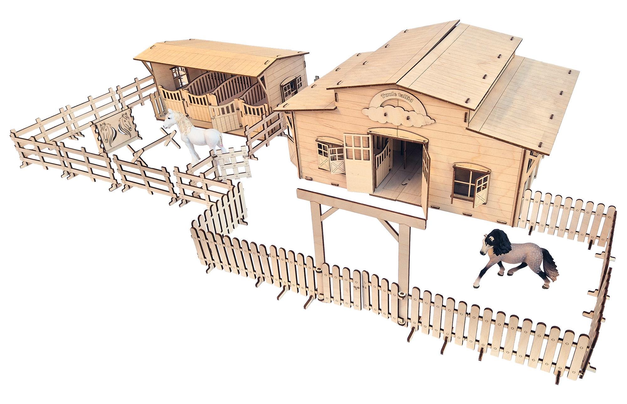 Wooden Stable Tuule | Constructor | No Glue | Eco-friendly | Breyer ...