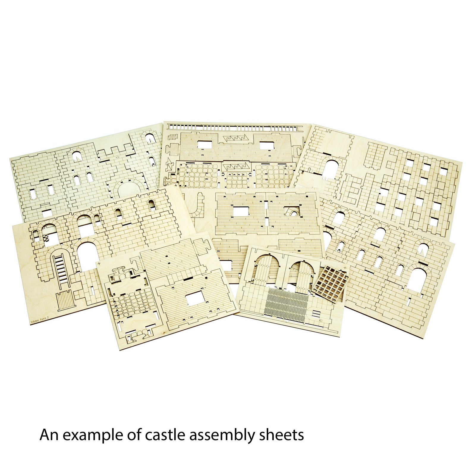 Large Wooden Toy Castle | Constructor | Dimensions Fit for Lego Figures ...