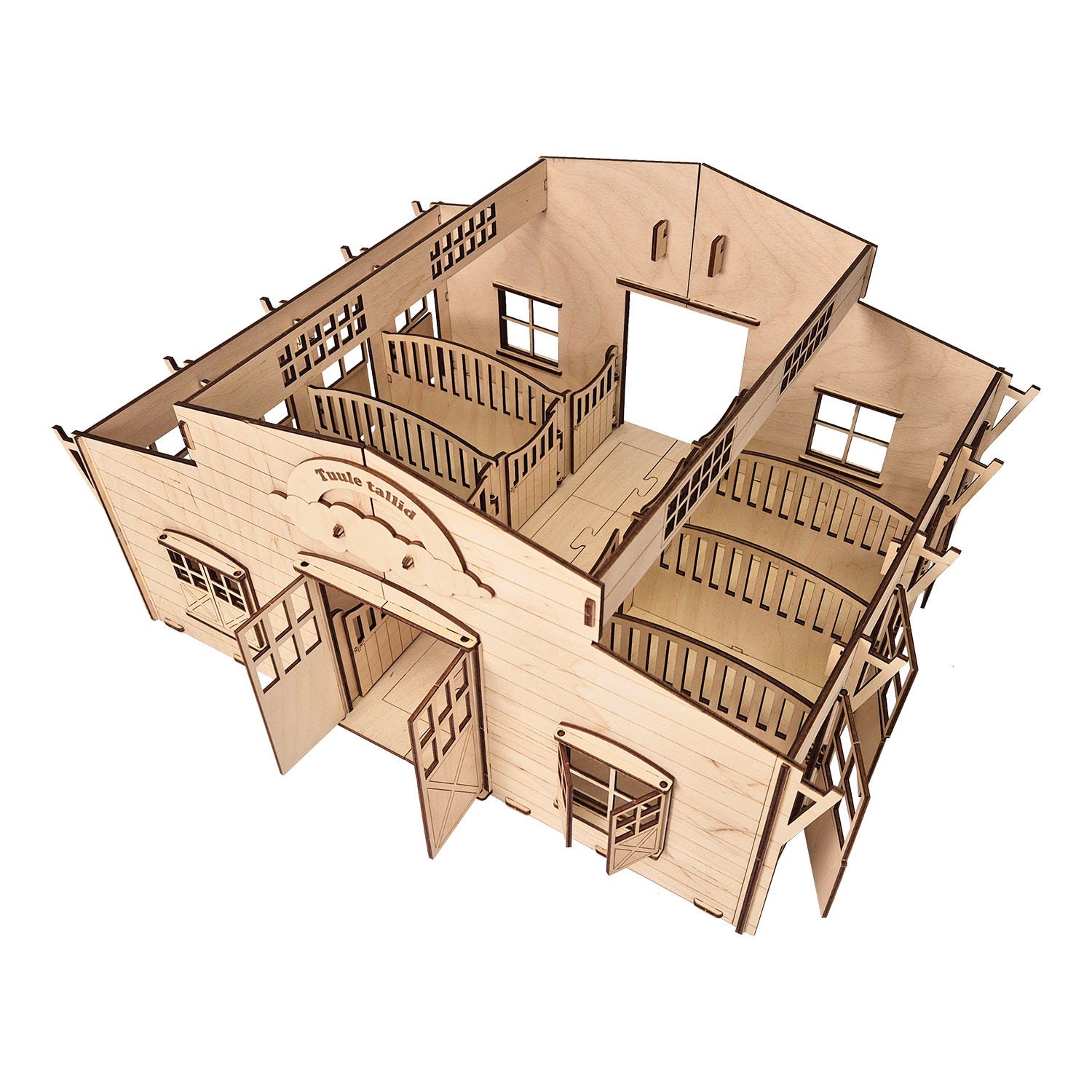 Wooden Stable Tuule | Constructor | No Glue | Eco-friendly | Breyer ...