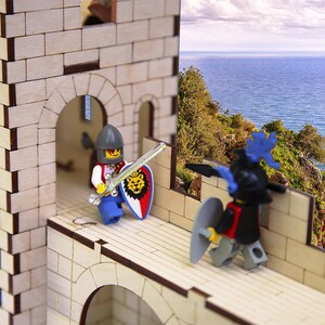Large Wooden Toy Castle | Constructor | Dimensions Fit for Lego Figures ...