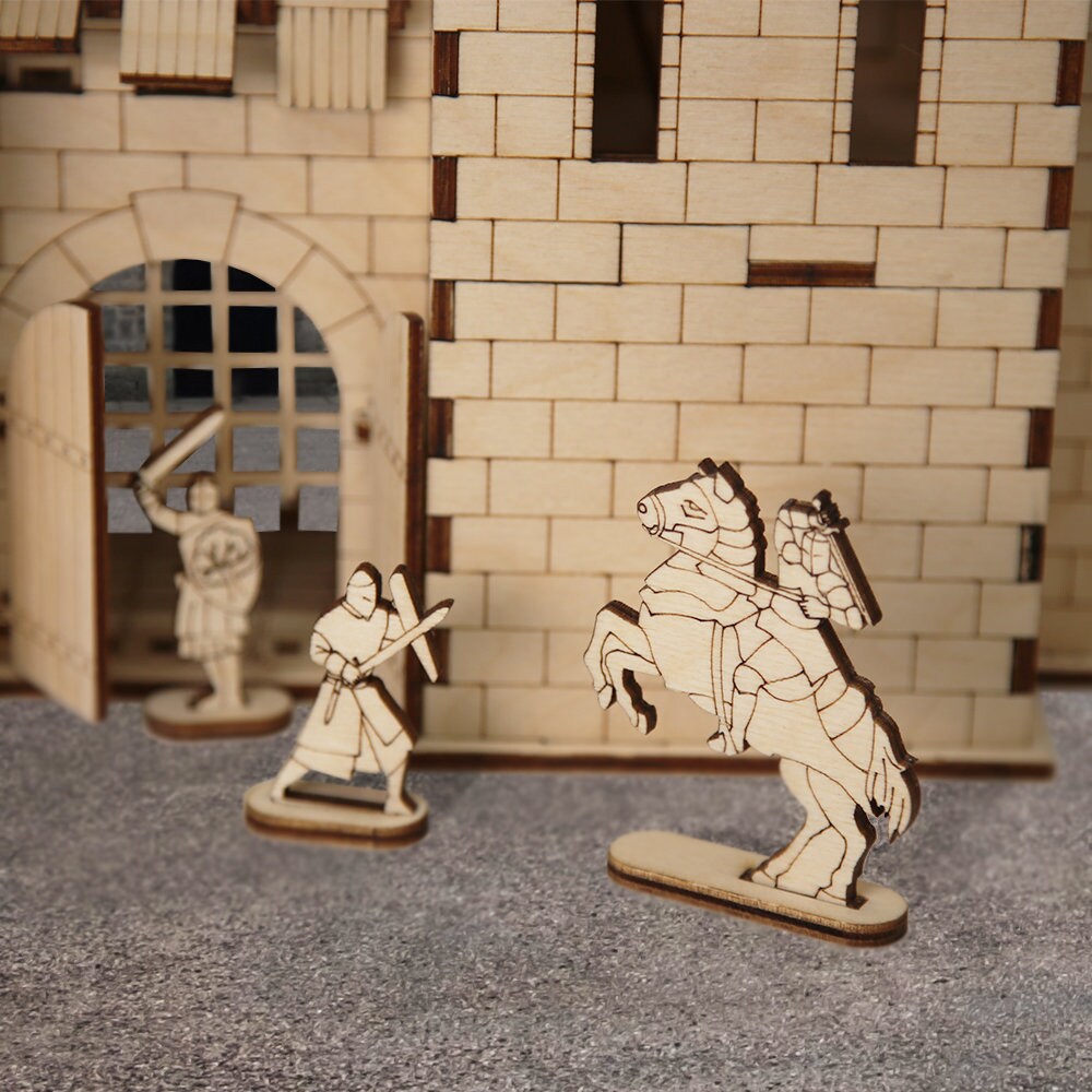 Wooden Medieval Toy Soldiers Set - Etsy