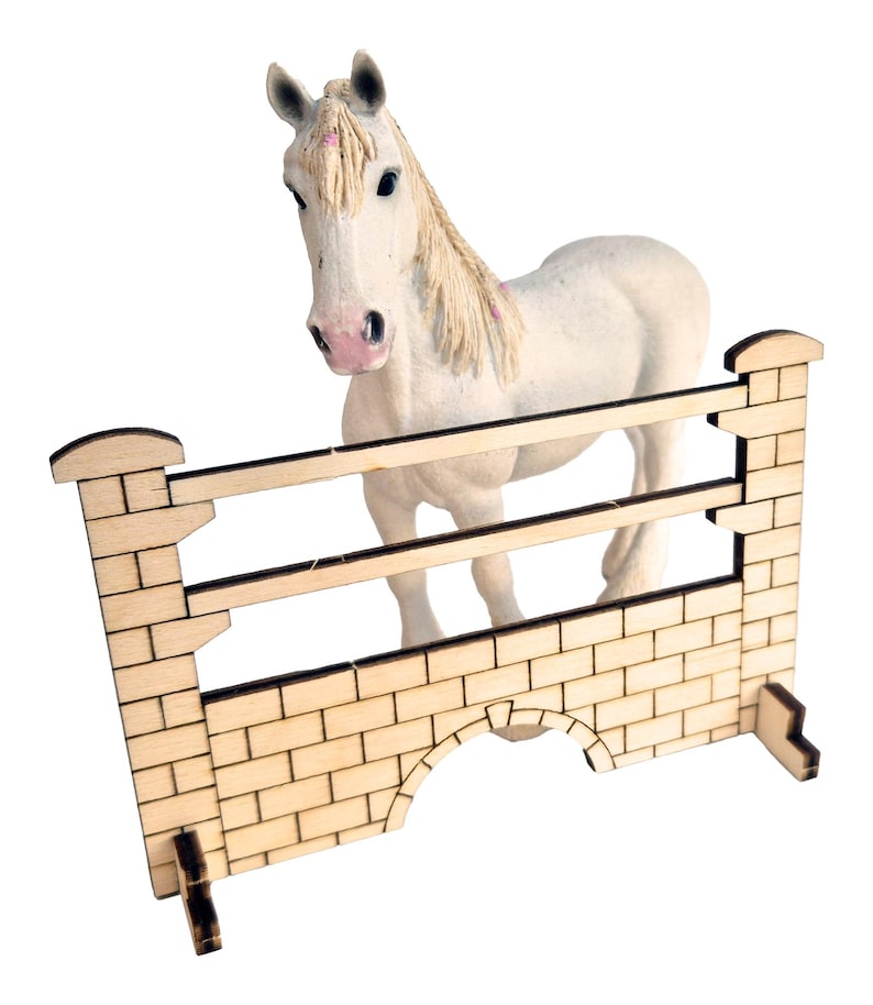 Wooden Horse Jump Set – Adjustable Toy Horse Obstacles (fits Breyer ...
