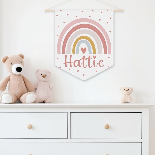 Rainbow Name Sign - Etsy