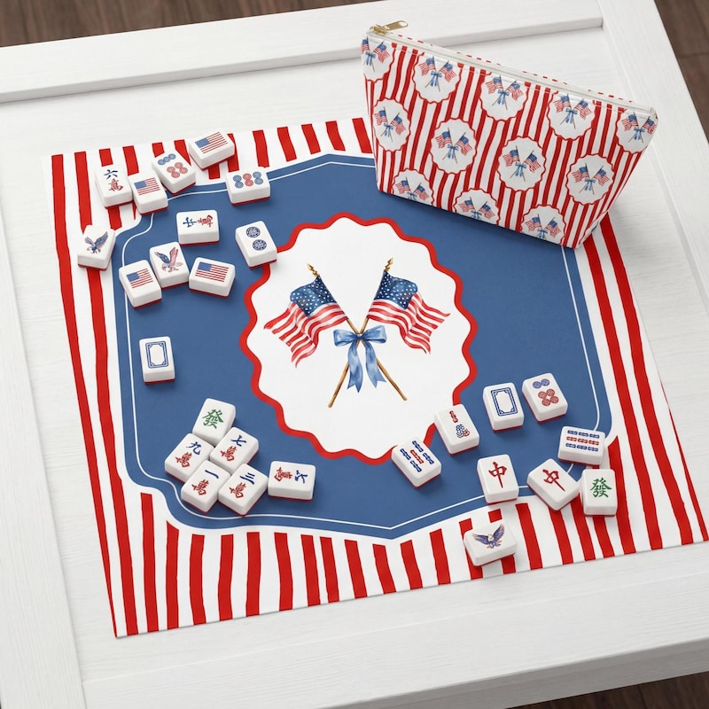 Patriotic Mahjong Mat - Etsy