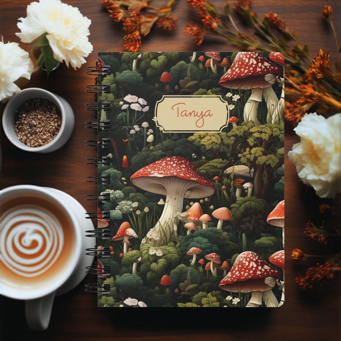 Dark Academia Aesthetic Mushroom Journal Cottagecore Aesthetic Journal ...