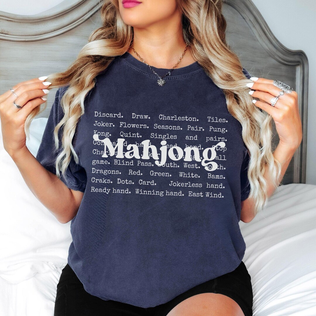 Mahjong Shirt Mahjong Group Tshirt Mahjong Matching T-shirt Mahjong ...