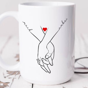 Custom Holding Hands Gift Couples Hand Holding Personalized Gift Wife ...