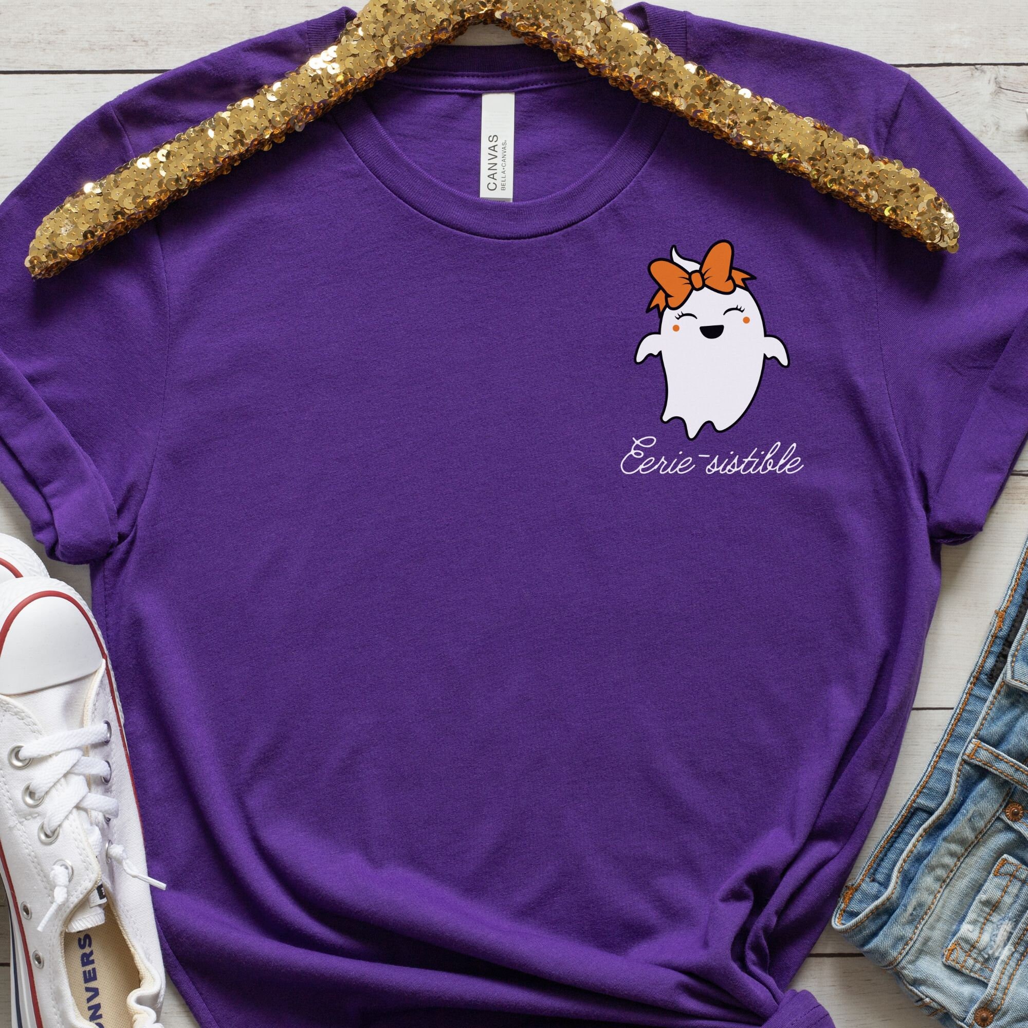 Cute Ghost Shirt Ghost Crewneck Minimalist Ghost Tshirt Halloween Ghost ...