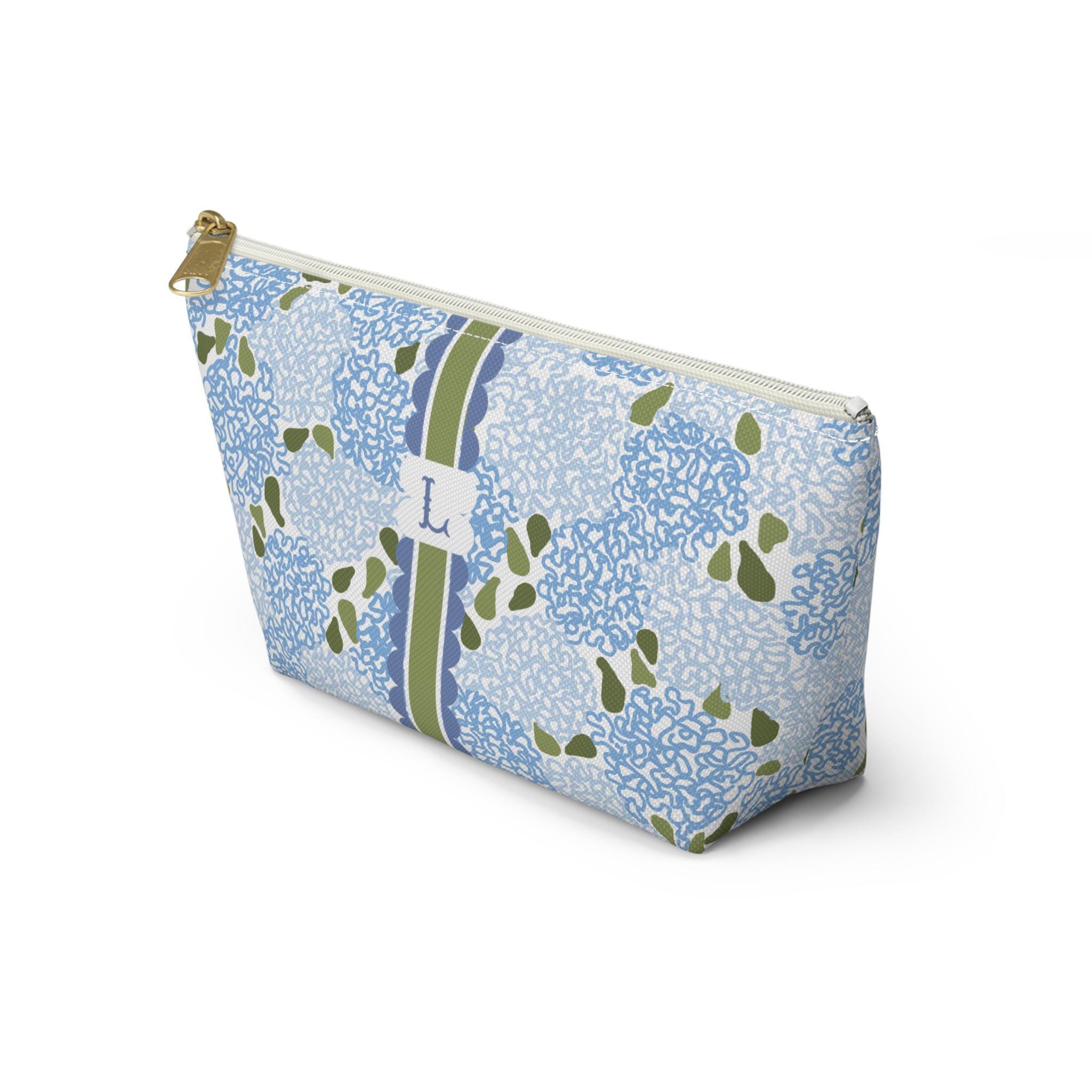 Mahjong Rack Bag Hydrangea Custom Initial Tote Bag Preppy Mahjongg Bag ...