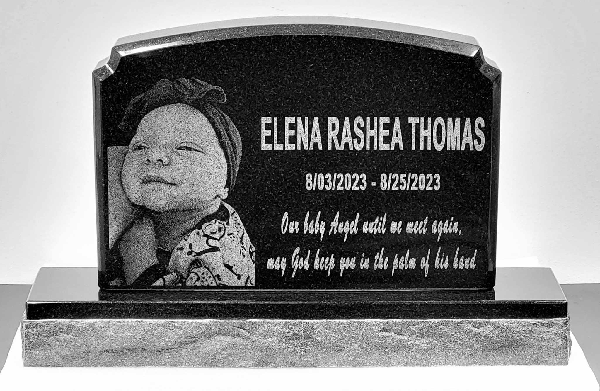 Blank Mini Upright Headstone for Laser Etching, Memorial Stone, Pet ...