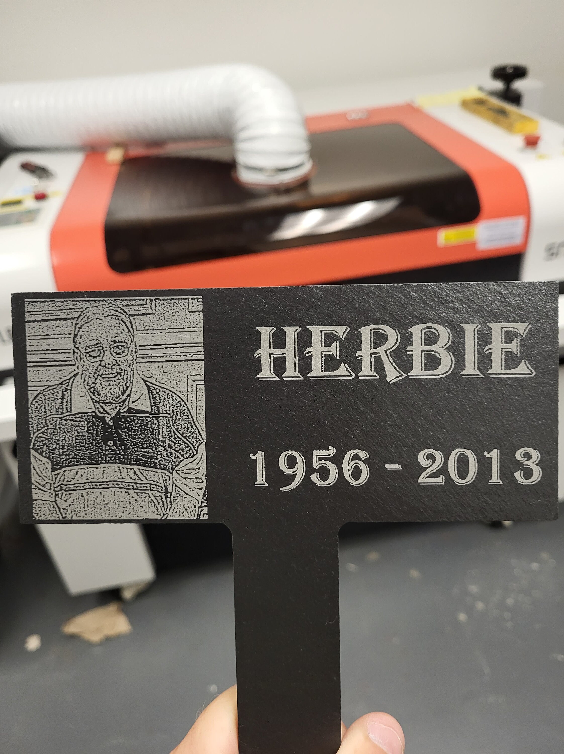 Blank Memorial Stake Plaque, Grave Marker Memorial, Temporary Cemetery ...