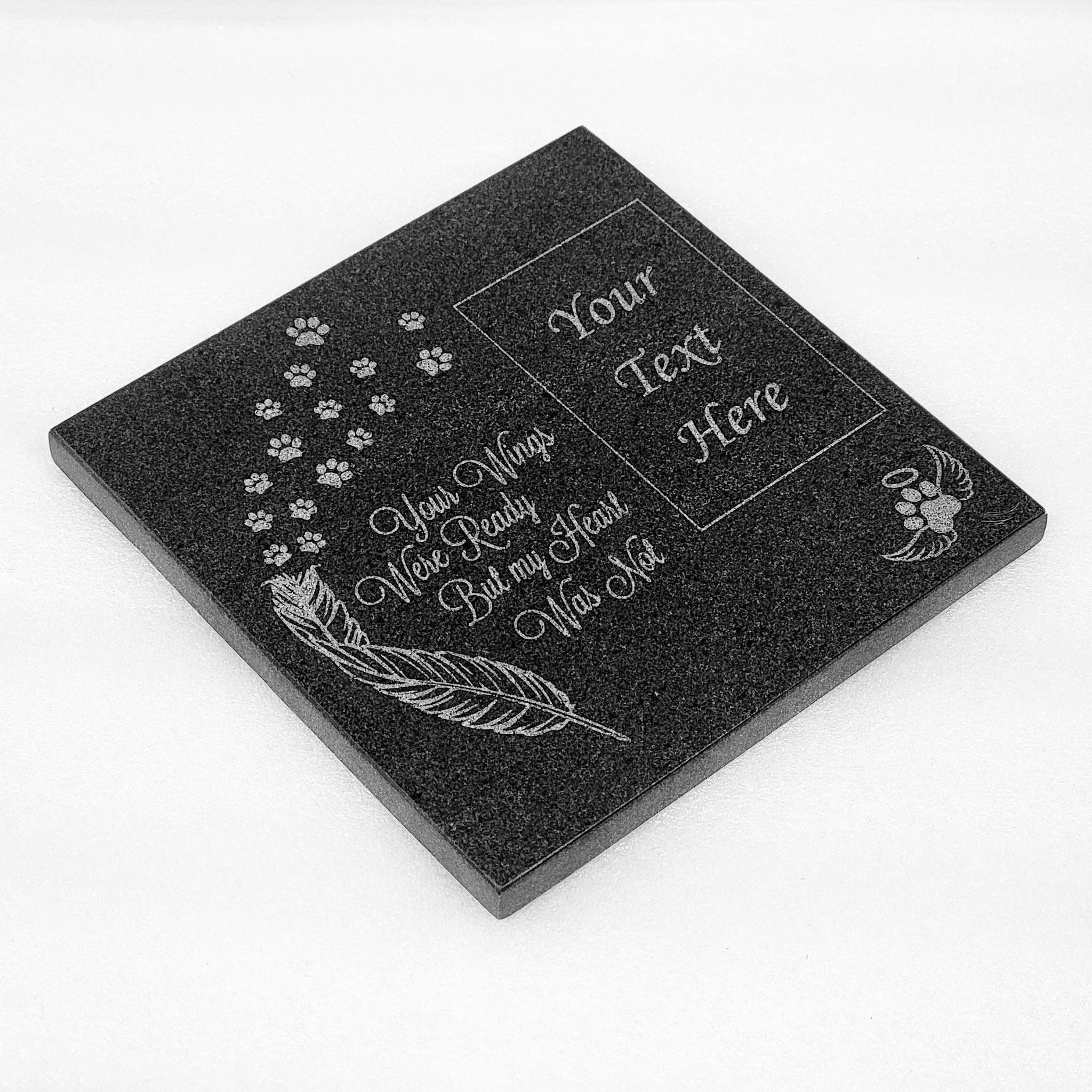 Blank 12x12 Black Granite Tile for Laser Engraving, DIY Tile for Laser ...