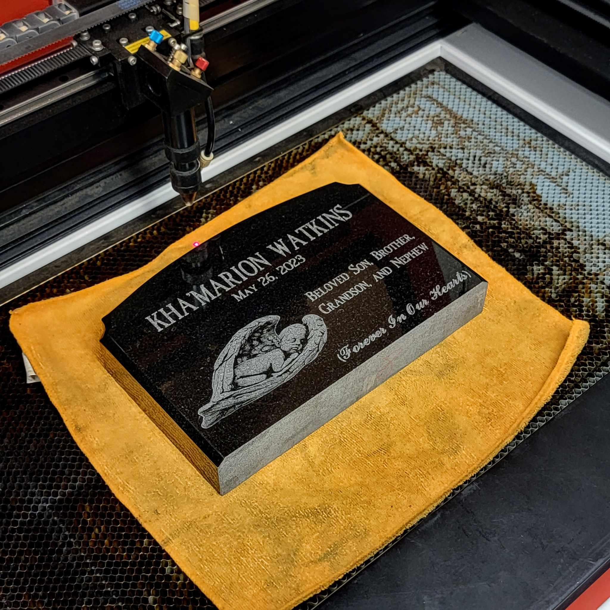 Blank Mini Upright Headstone for Laser Etching, Memorial Stone, Pet ...