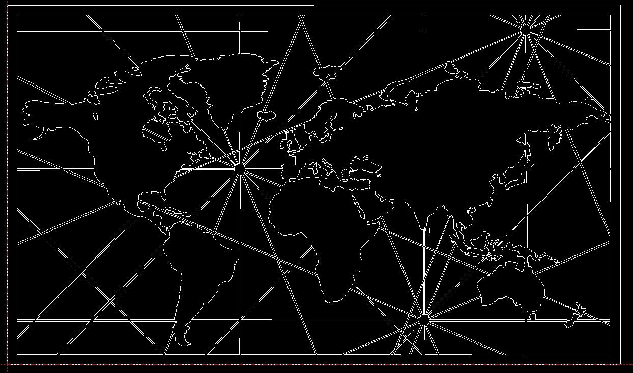Metal Earth Map Wall Art Decor, Dxf Digital Download, Wooden Wall Art ...
