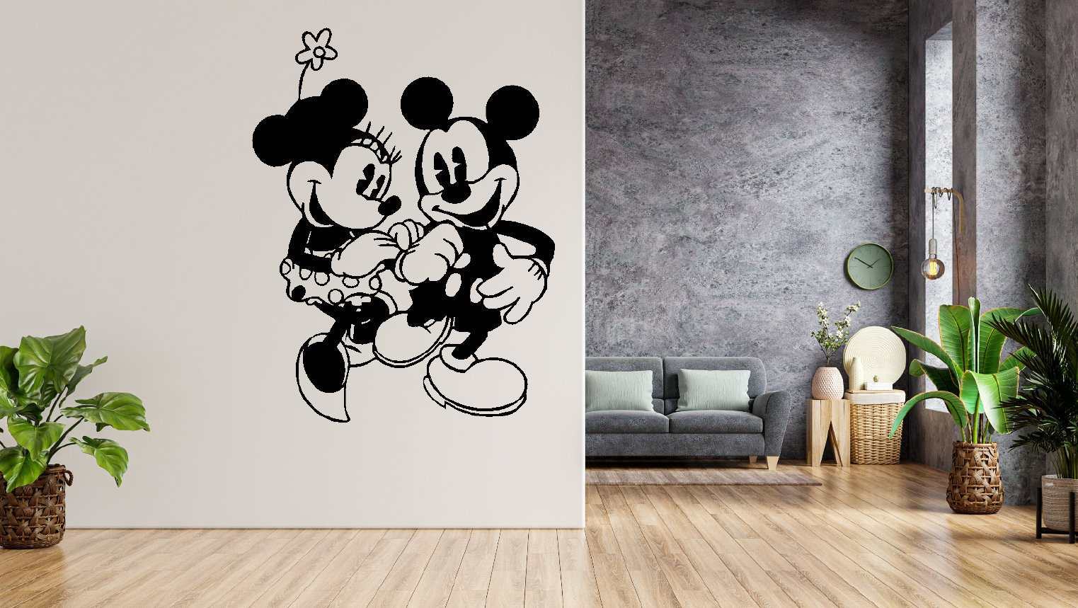 Metal Mickey Mouse Wall Art Decor, Dxf Digital Download, Wooden Wall ...