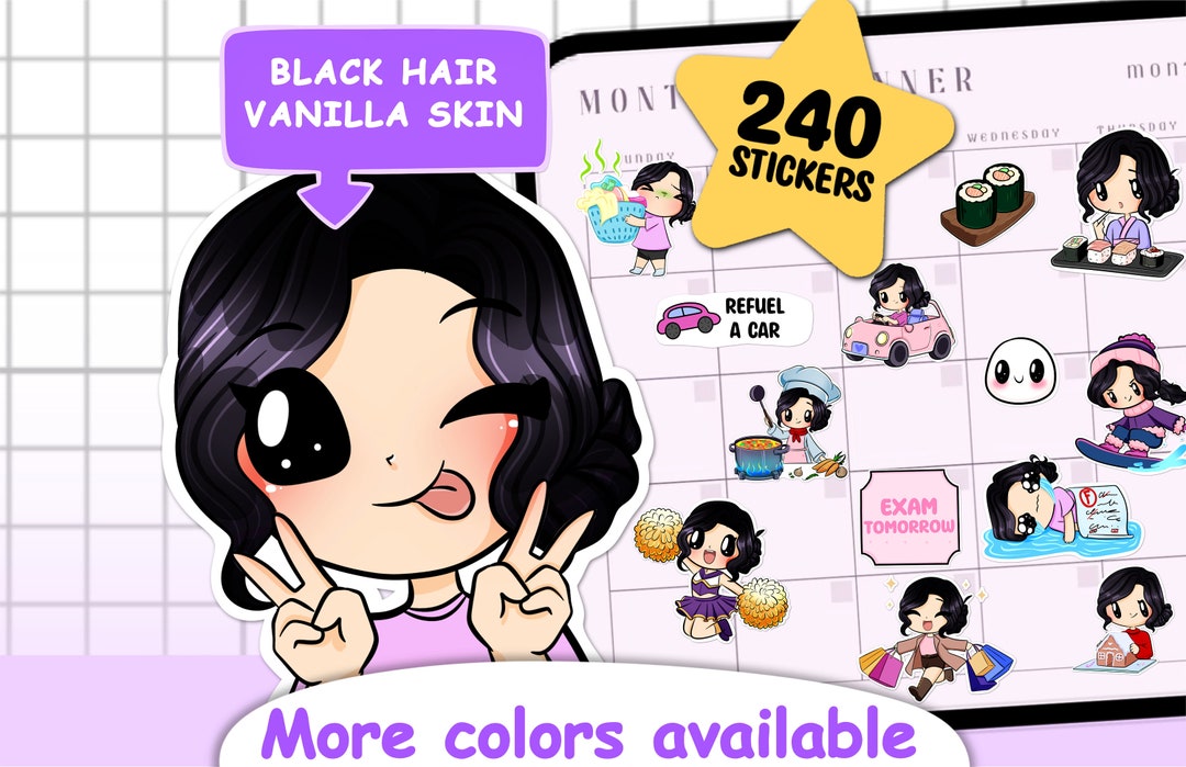 Customizable 240pcs Digital Planner Goodnotes Stickers Mega Pack ELISA ...