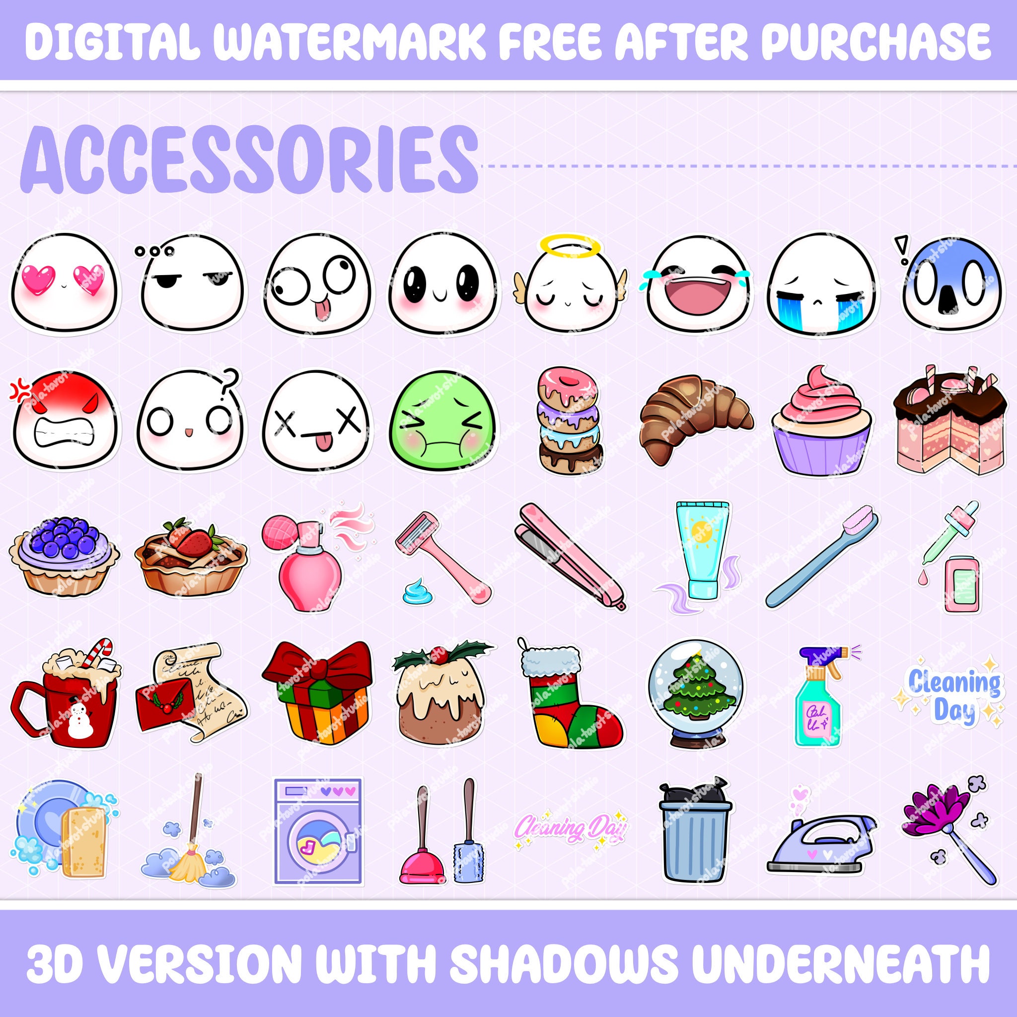 Customizable 240pcs Digital Planner Goodnotes Stickers Mega Pack ELISA ...