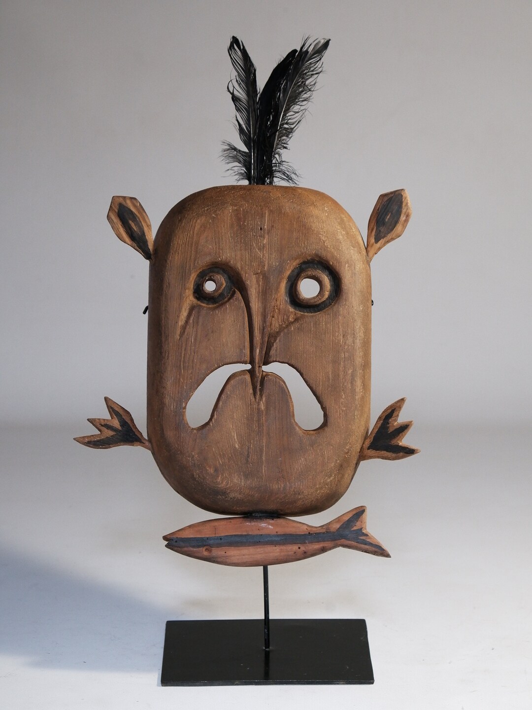 Native Eskimo Inuit Bird Mask Cedar Wood Vintage - Etsy