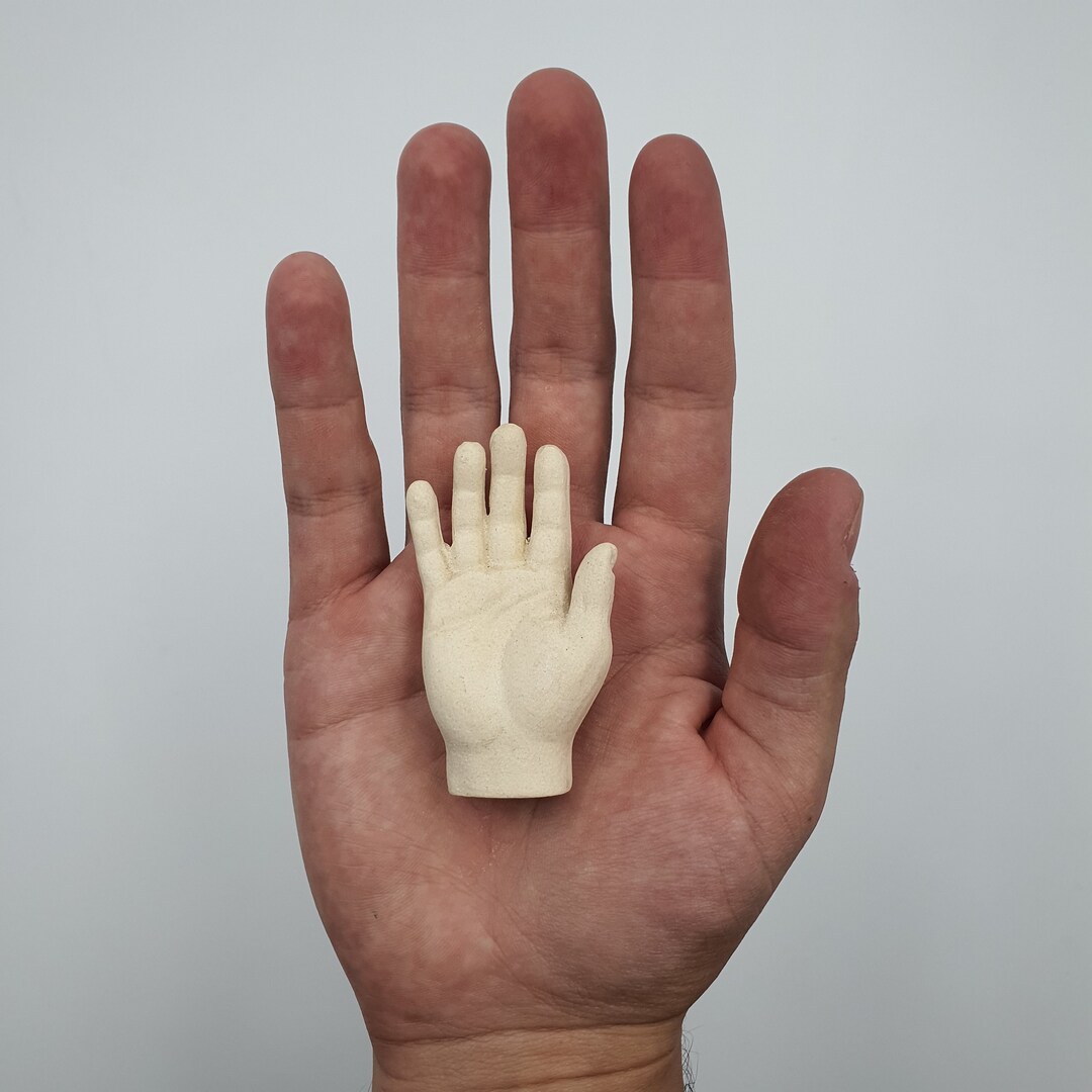 Subtle Touch - Small Ceramic Hand Sculpture in Natural Tone - Etsy