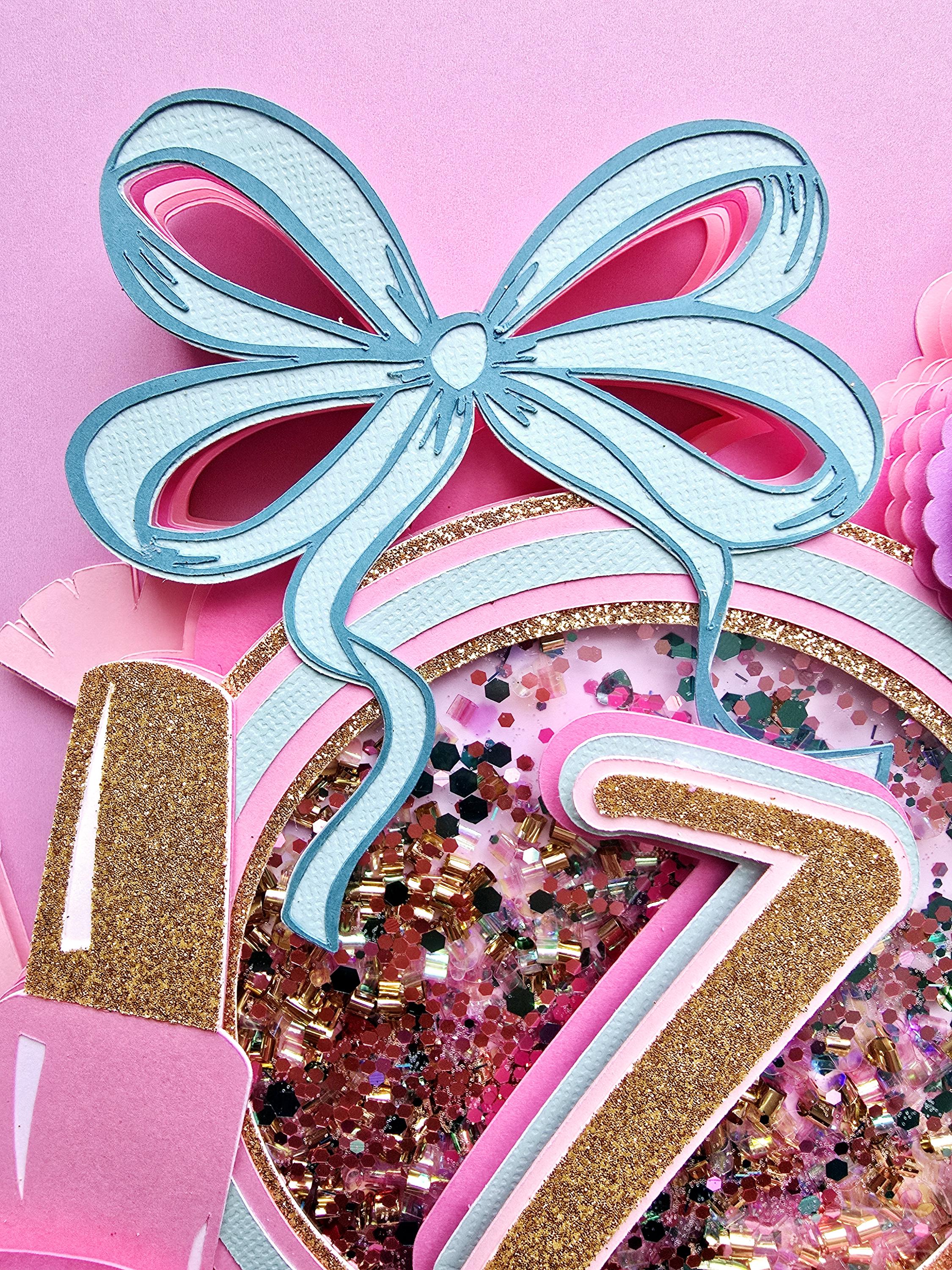 Glam Spa Party Cake Topper: Personalized Glitter Birthday Decoration - Etsy