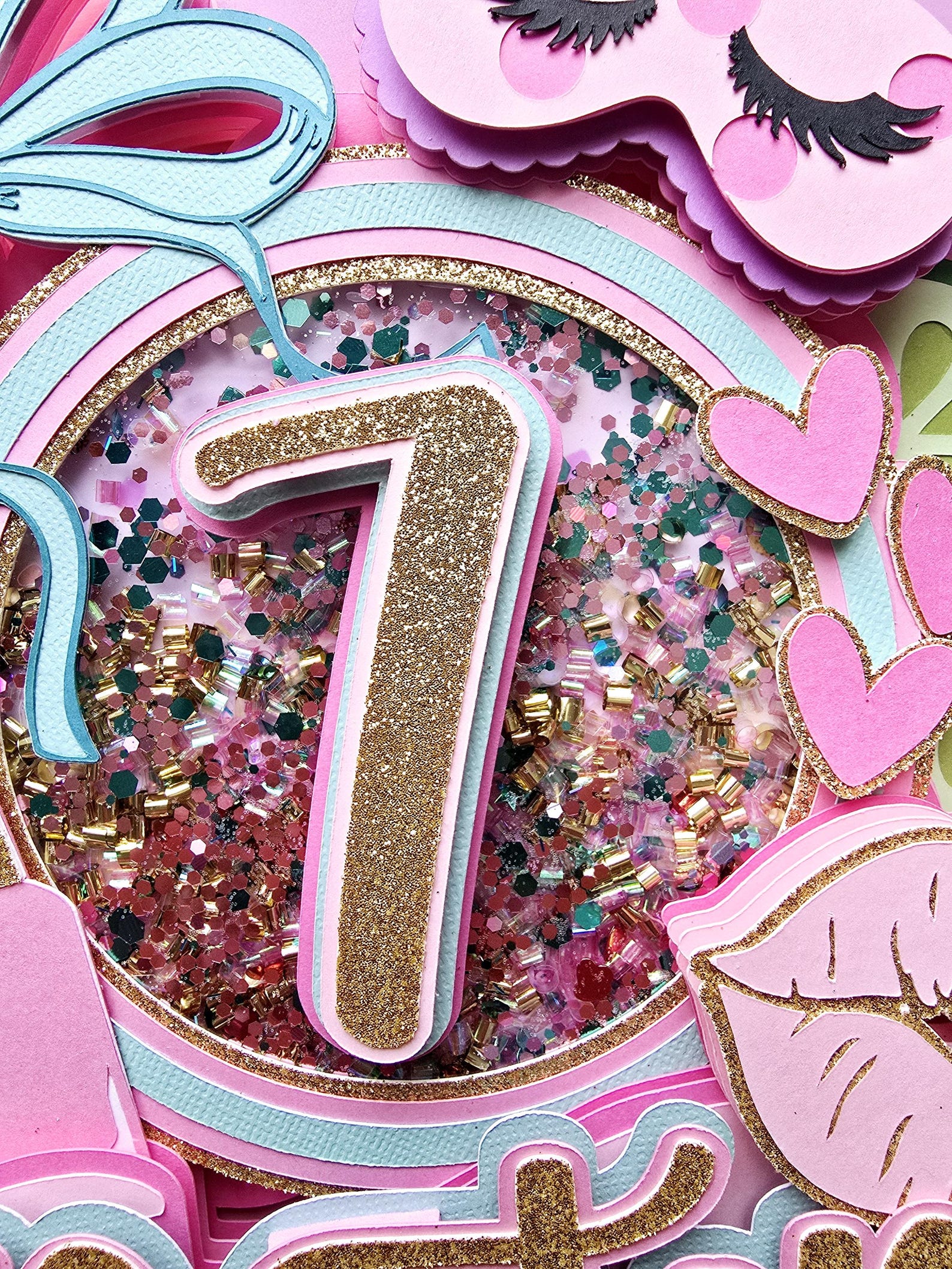 Glam Spa Party Cake Topper: Personalized Glitter Birthday Decoration - Etsy