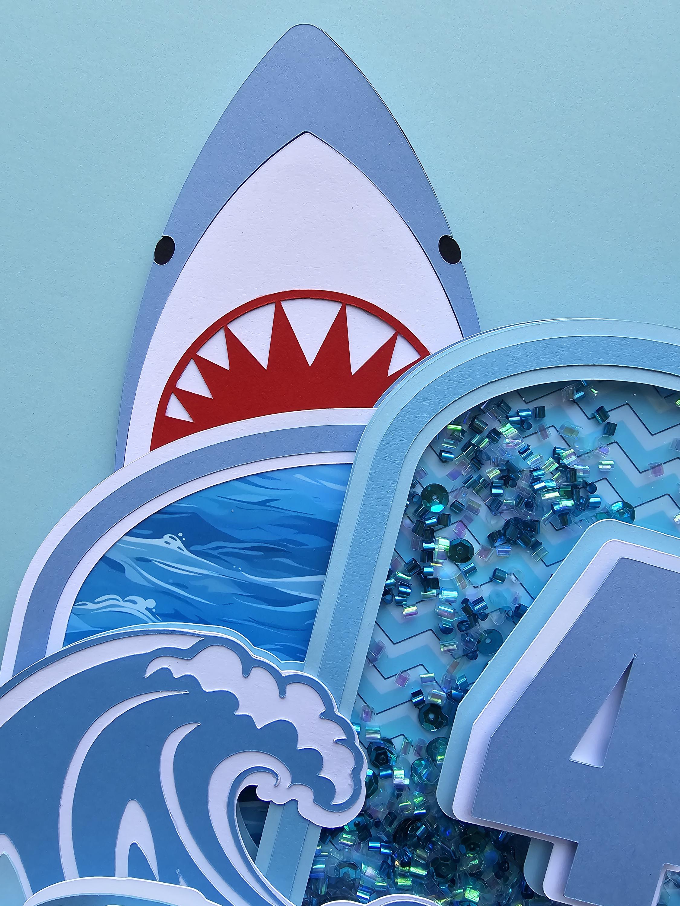 Shark Shaker Cake Topper Underwater Party Decoration - Etsy