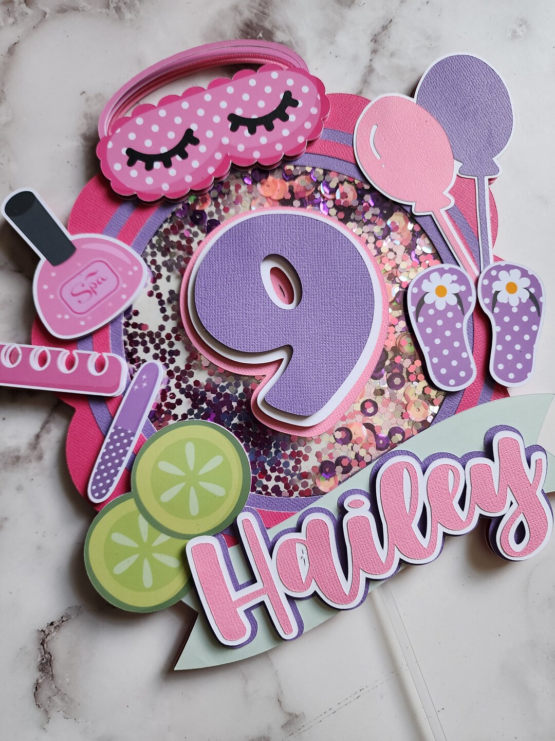 Spa Party Shaker Topper - Etsy