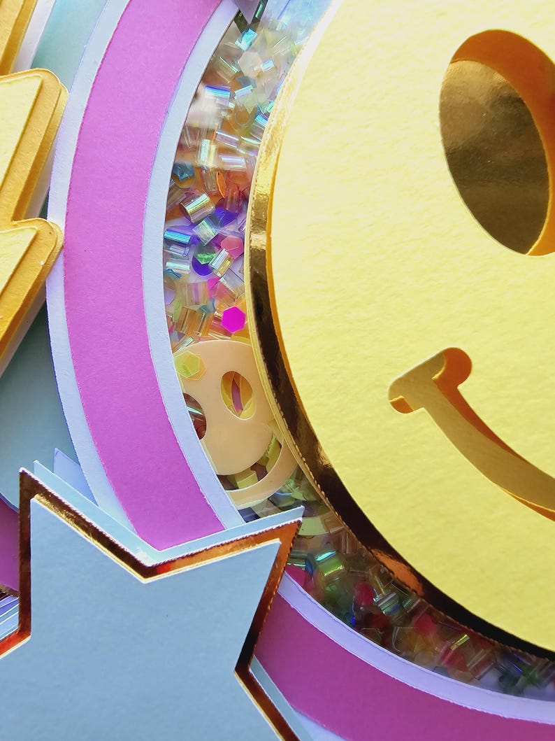 Retro Smiley Face Cake Topper - Preppy Shaker Birthday Party Decoration - Etsy