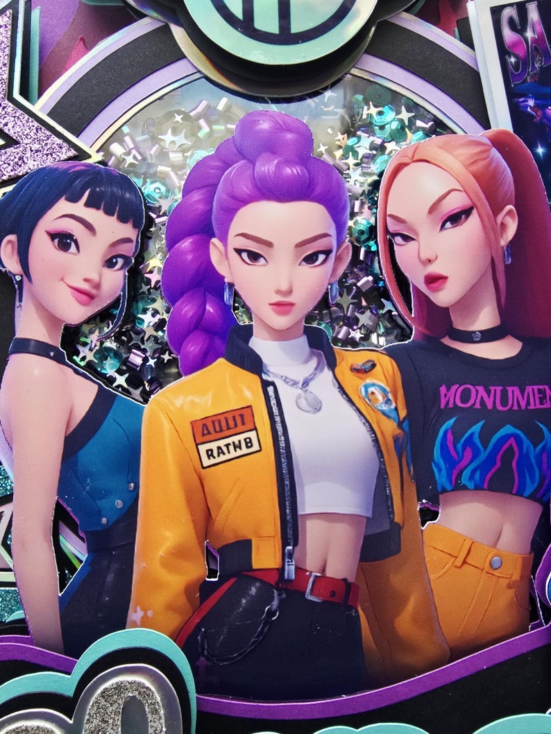 Handmade Kpop Huntrix Cake Topper – Shaker Style Birthday Decor - Etsy ...