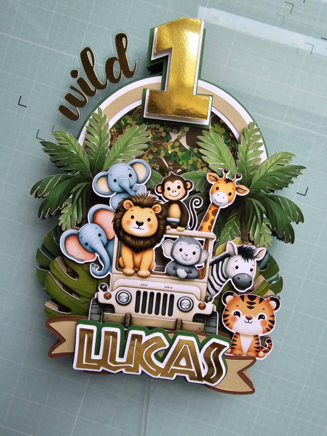 Wild One Cake Topper - Adventure Themed First Birthday Decoration - Etsy