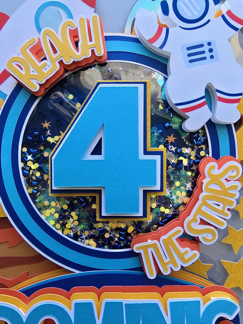 Space Shaker Cake Topper - Astronaut Birthday Party Decor - Etsy
