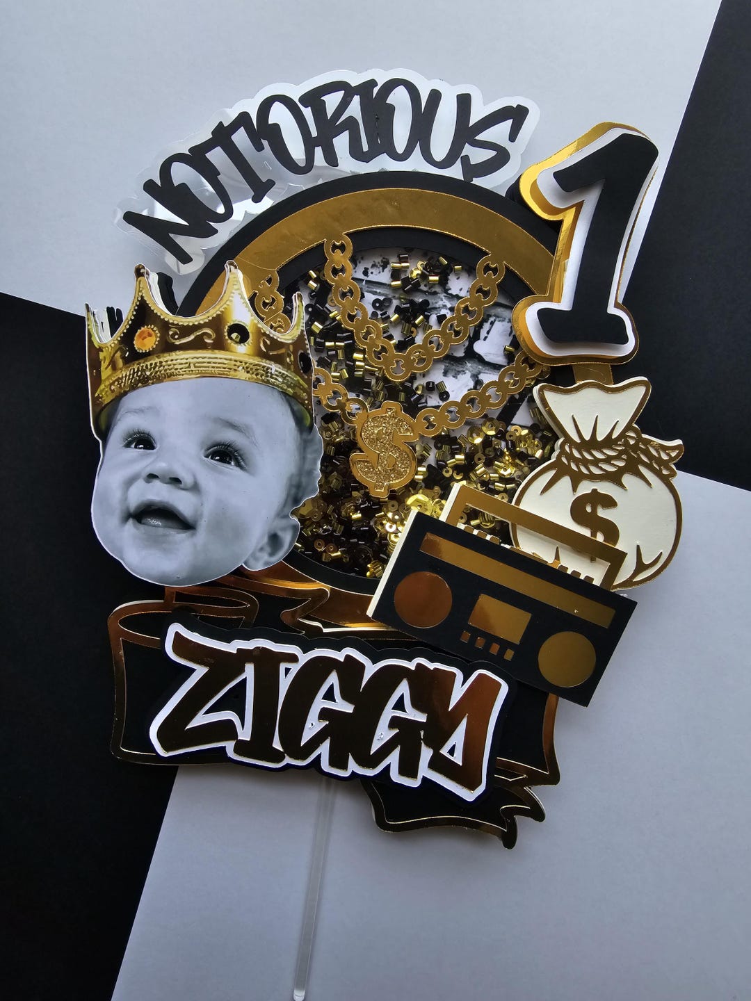 Notorious One Light up Cake Topper - 1st Birthday Party Decoration - Etsy