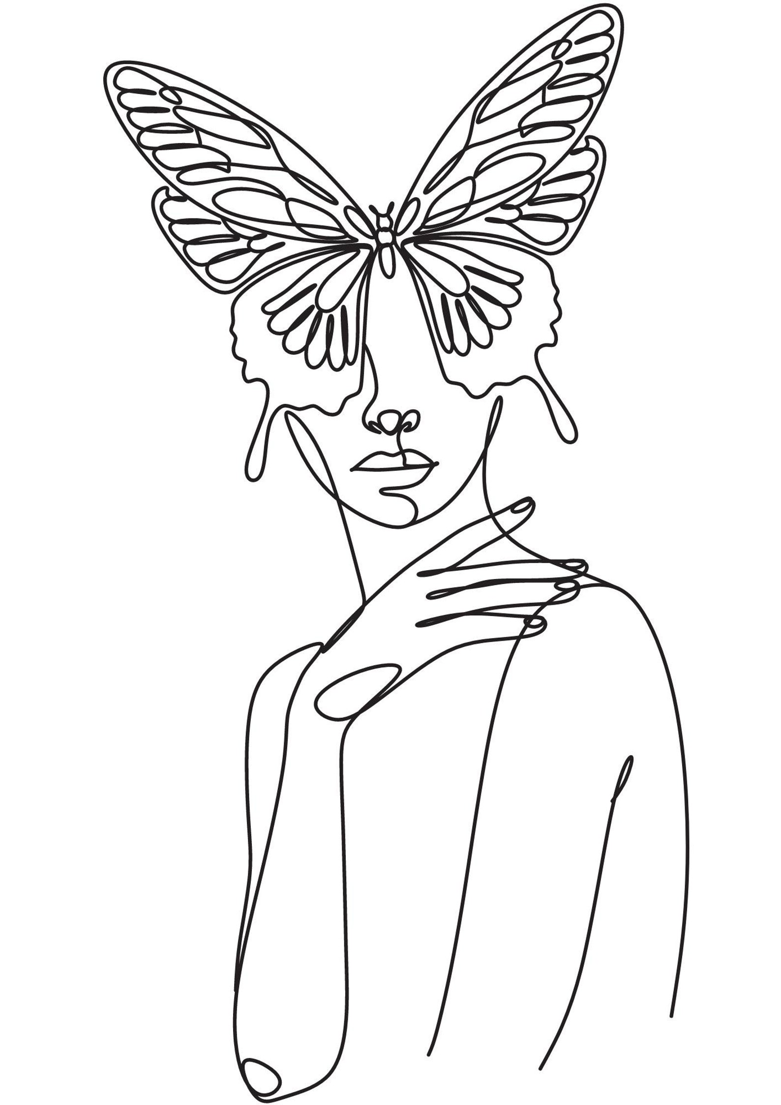 Minimalist Coloring Pages for Adults Teens Simple Coloring - Etsy