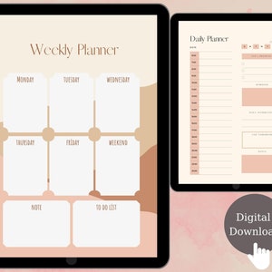 Weekly Planner Printable Digital Planner Goodnotes Planner Daily ...