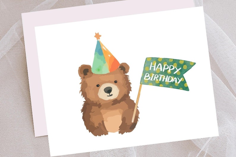 Printable Birthday Card Birthday Card Presents Happy - Etsy