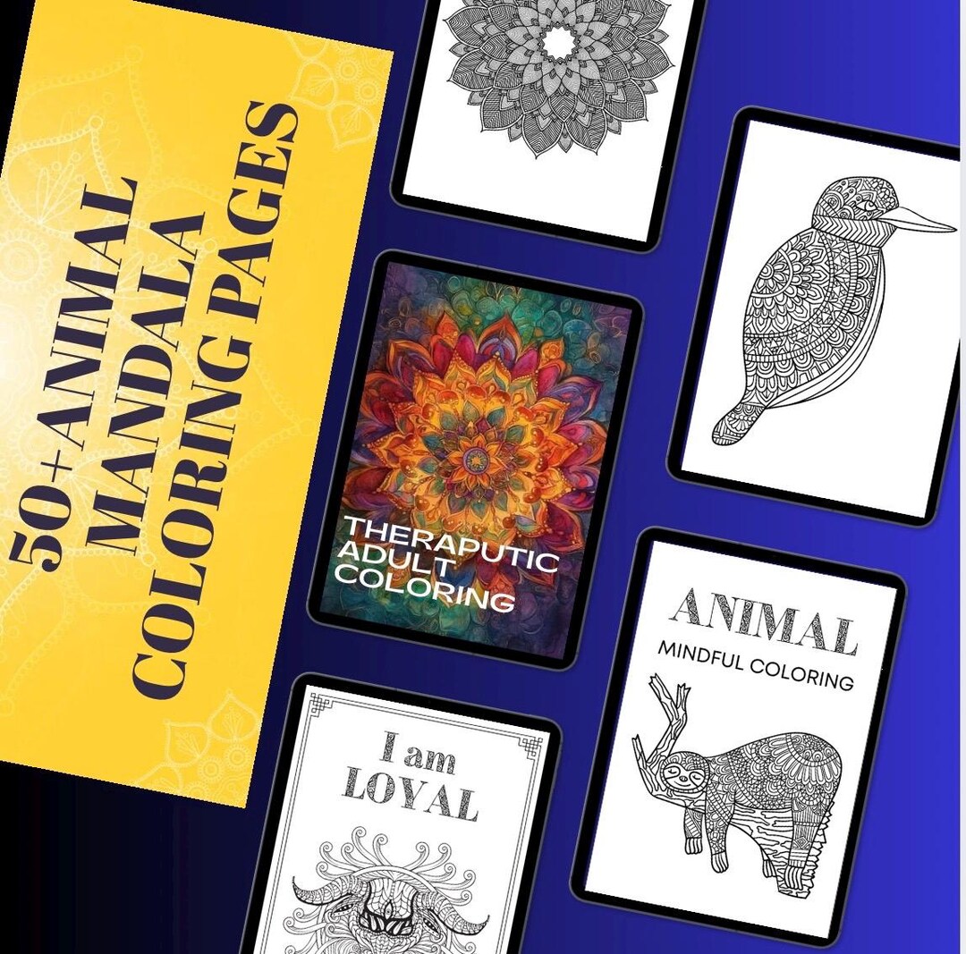 Mandala Malvorlagen: 50 Wildtier-Designs zum Stressabbau (PDF Download ...