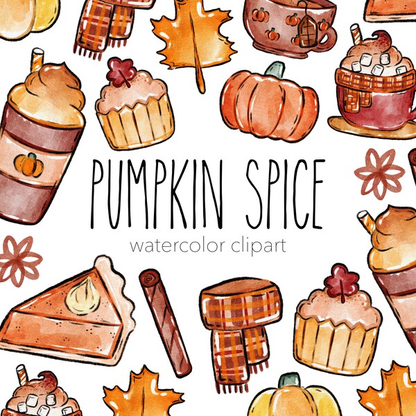 Pumpkin Clipart - Etsy