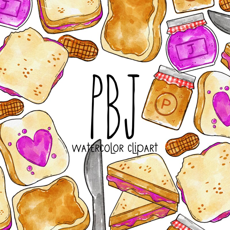 Pbj Clipart - Etsy