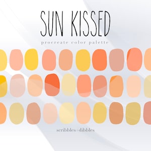 Sunkissed Procreate Color Palette 30 Handpicked Swatches - Etsy